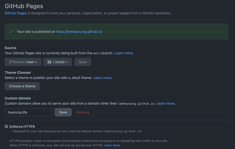 Namecheap에서 도메인 구매, 연결하기 (Feat. GitHub Pages) | ️ iamhayoung.dev